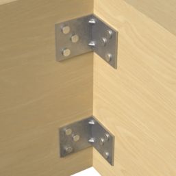 Simpson Strong-Tie Angle Brackets Galvanised 60mm x 70mm 25 Pack - Screwfix