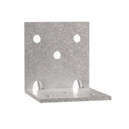 Simpson Strong-Tie Angle Brackets Galvanised 60mm x 70mm 25 Pack - Screwfix