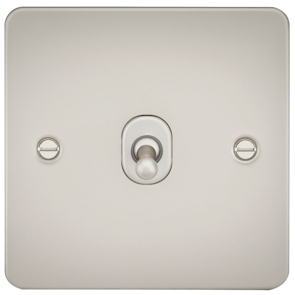 Knightsbridge 10AX 1-Gang 2-Way Light Switch Pearl - Screwfix