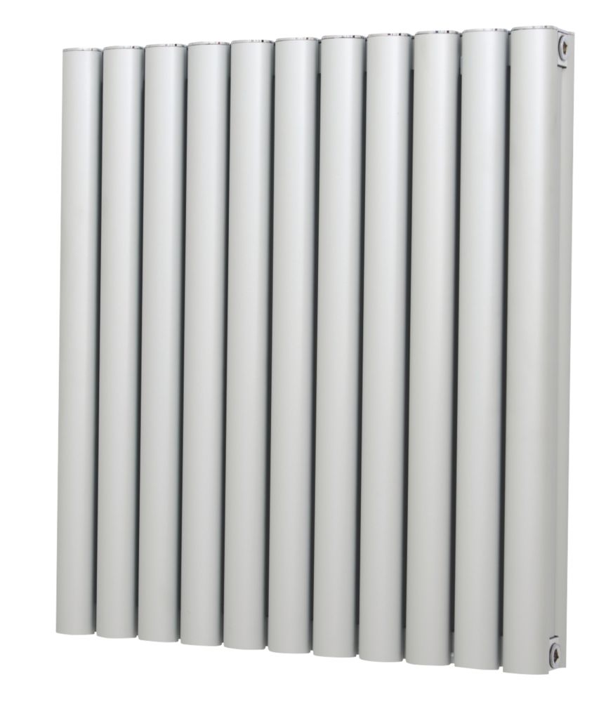 Radiant 600mm x 545mm 2821BTU Matt Chrome Vertical Designer Radiator ...