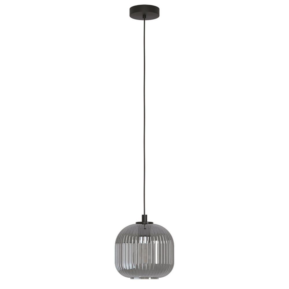 Eglo Mantunalle 1 Single Pendant Light Black - Screwfix