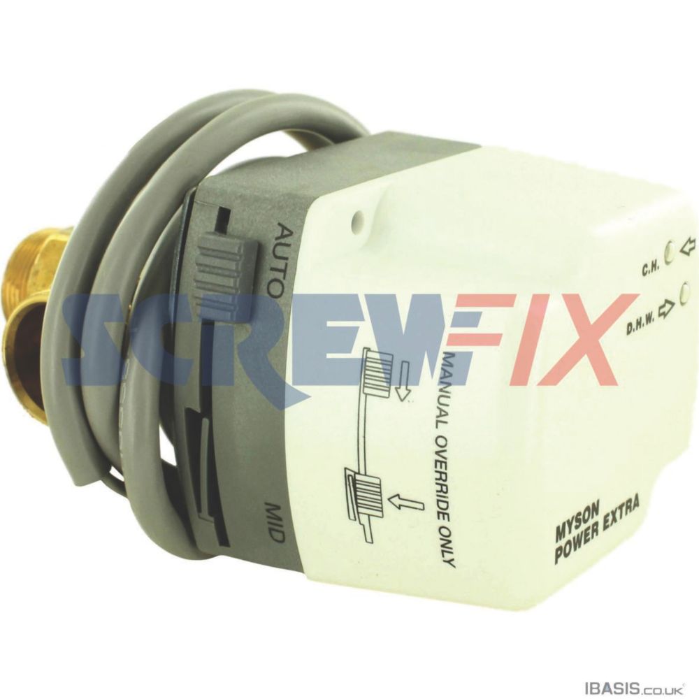 Baxi MPE322 MPE322 22mm 3Pt Complete Mid-Pos Valve - Screwfix