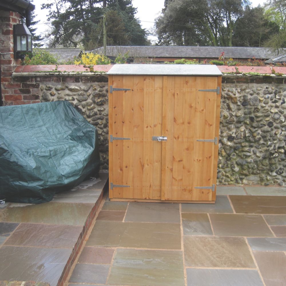 Shire 4' x 2' (Nominal) Pent Shiplap Timber Garden Store | Wooden ...