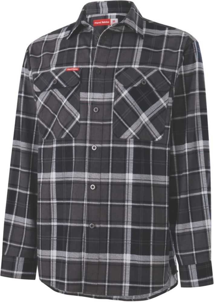 Hard Yakka Shirt Charcoal X Large 43" Chest - Screwfix