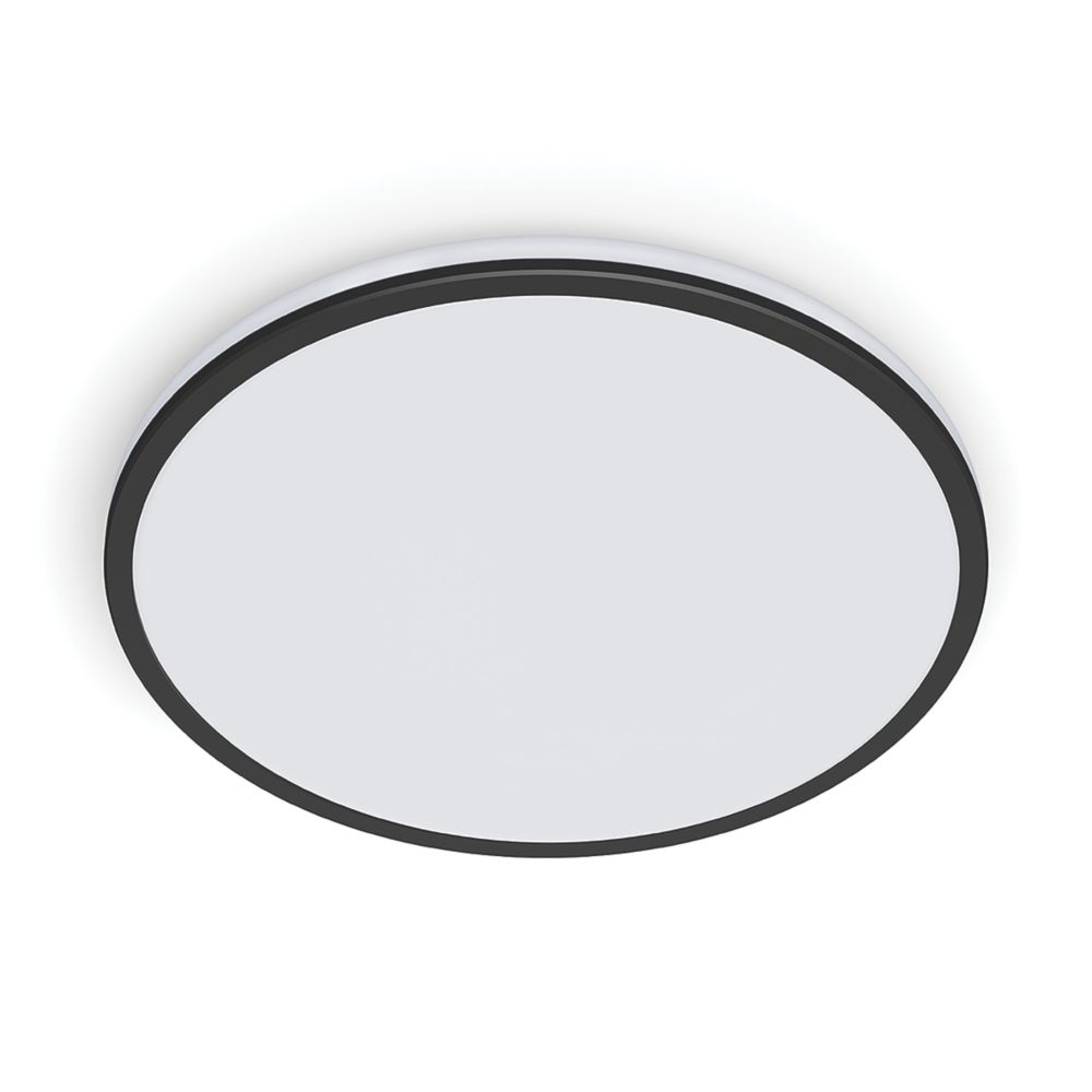 Philips Ozziet LED Ceiling Light Black 18W 1800lm - Screwfix
