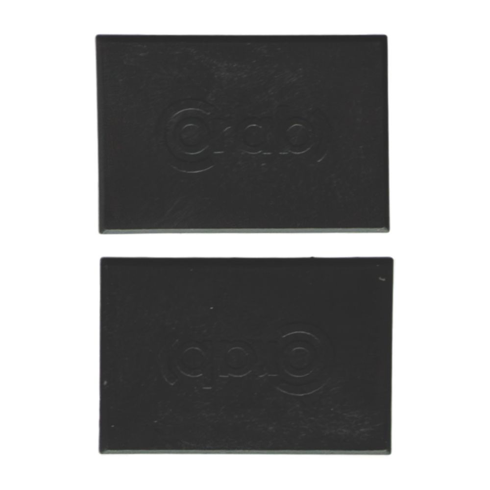 V-TAC Solar Rail Caps 30mm x 50mm 8 Pack - Screwfix