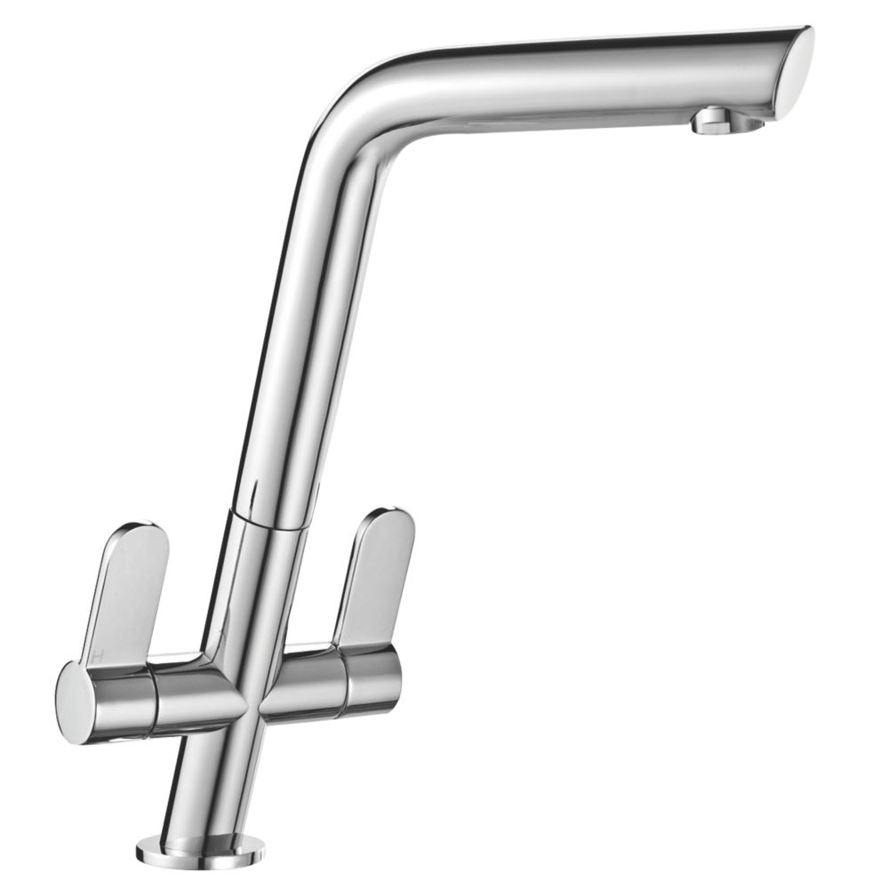 Franke Cresta Dual-Lever Mono Mixer Kitchen Tap Chrome | Kitchen Mixer ...
