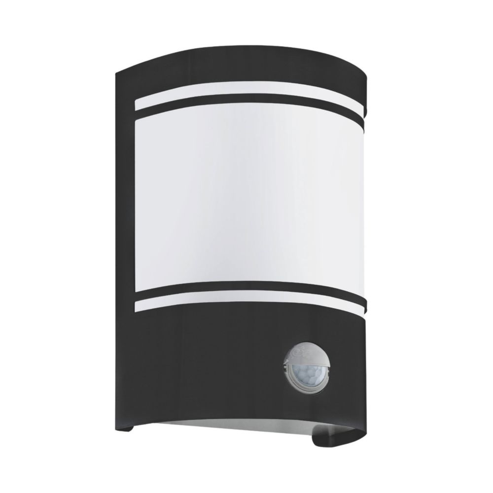 Eglo Cerno Outdoor Wall Light With PIR Sensor Black - Screwfix