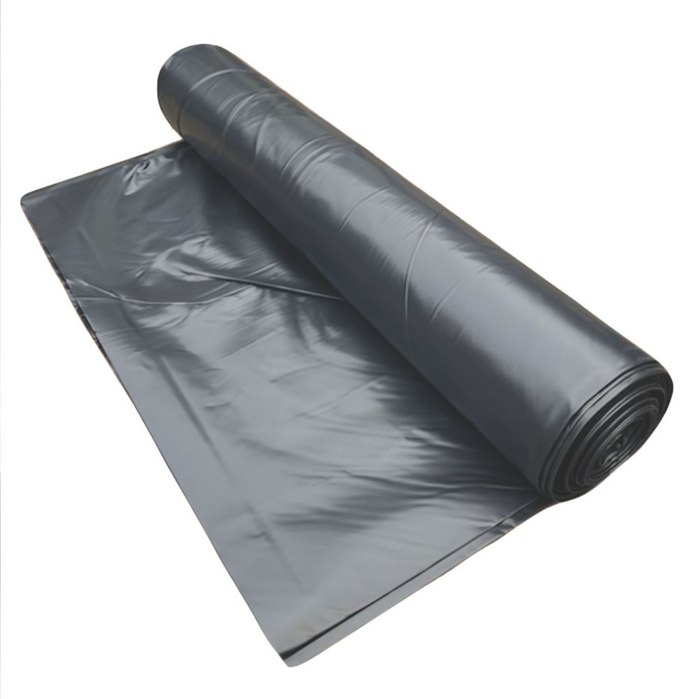 Damplas Damp Proof Membrane Black 1200ga 15m x 4m - Screwfix