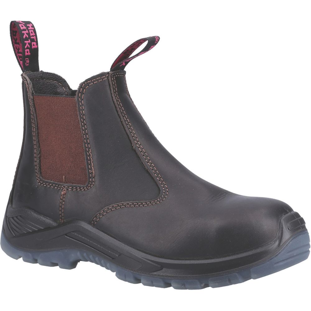Hard Yakka Banjo Size 8 Womens Brown Water-Resistant Steel Toe Cap ...