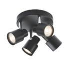 4-Light Round Spotlights | Ceiling Lights | Screwfix