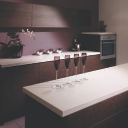 Maia Iceberg Composite Kitchen Worktop 3600mm x 600mm x 42mm - Screwfix