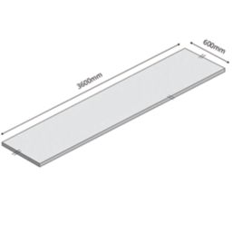 Maia Iceberg Composite Kitchen Worktop 3600mm x 600mm x 42mm - Screwfix