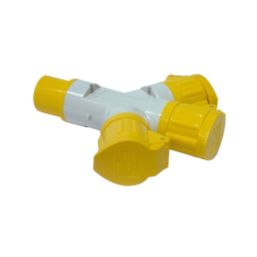 Masterplug 16A 3-Way Splitter 110V - Screwfix