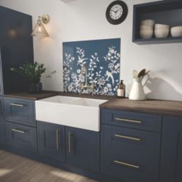 Laura Ashley Special Edition Midnight Seaspray Kitchen Splashback 900mm ...