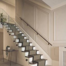 Rothley Hardwood Handrail Kit Ebony 3600mm - Screwfix