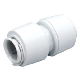 FloPlast FloFit+ Plastic Push-Fit Equal Straight Coupler 22mm - Screwfix