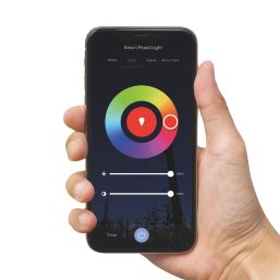 TCP Smart RBG + CCT Indoor & Outdoor LED Wi-Fi Floodlight Black 30W ...