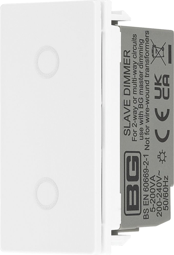 British General 2-Way LED Modular Dimmer Switch White - Screwfix
