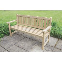 Forest Rosedene Garden Bench Mixed Softwood 5' 6" x 3' - Screwfix