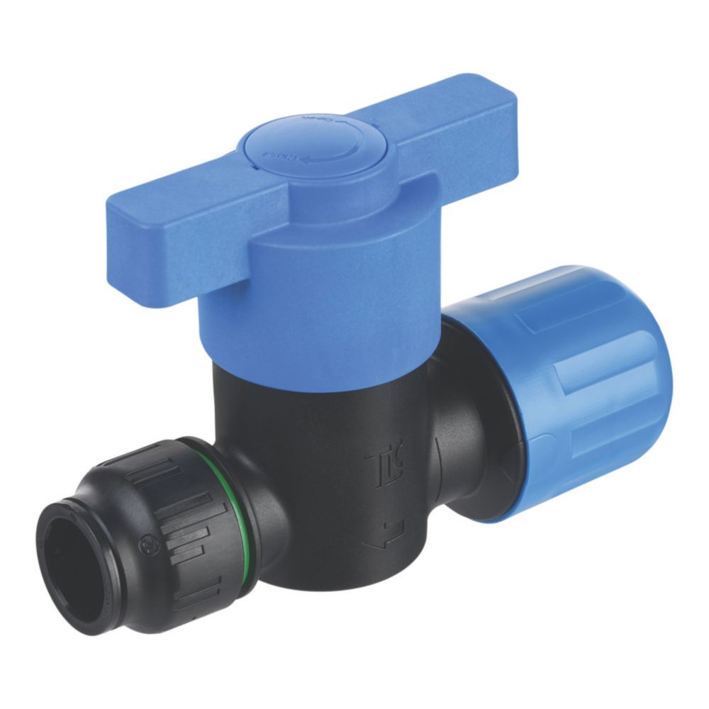 Flomasta MDPE Stop Cock 25mm x 22mm - Screwfix