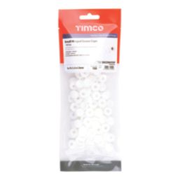 Timco 4-9ga 100 Pack White Plastic Screw Caps - Screwfix