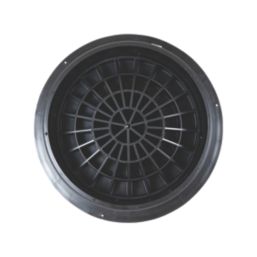 FloPlast Push-Fit Round Inspection Chamber Cover & Frame 450mm - Screwfix