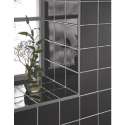 Homelux 9mm Straight Aluminium Tile Trim Gun Metal Grey 2.5m - Screwfix