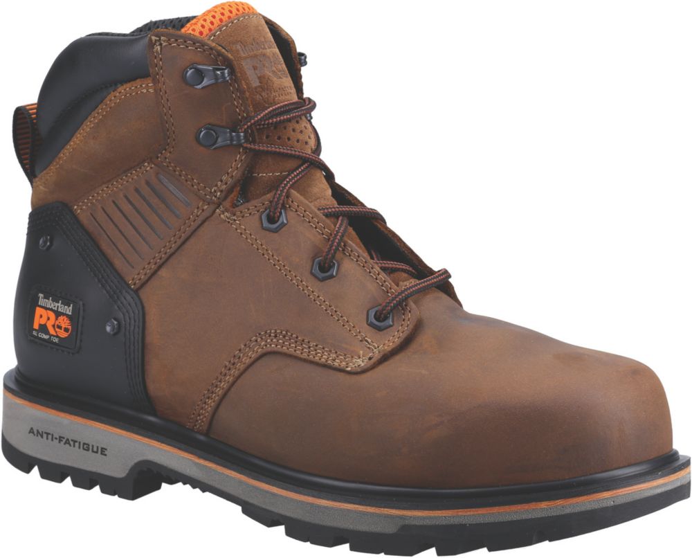 Timberland Pro Size 10.5 Brown Safety Boots - Screwfix