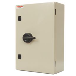 Contactum DFS100K 100A 3P+N+E Fused 3-Phase Enclosed Switch Fuse - Screwfix