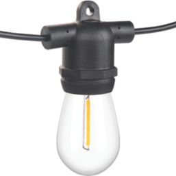 Luceco 10m LED Festoon Lighting Starter Kit 8W 800lm 12V - Screwfix