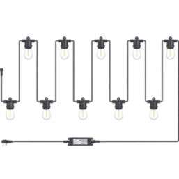 Luceco 10m LED Festoon Lighting Starter Kit 8W 800lm 12V - Screwfix