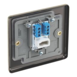 LAP 1-Gang Slave Telephone Socket Antique Brass with Colour-Matched ...