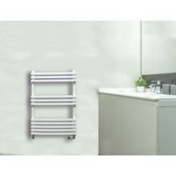 Towelrads 750mm x 500mm 1272BTU White Flat Designer Towel Radiator ...