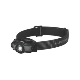 LEDlenser MH5 Rechargeable LED Head Torch Black 400lm - Screwfix