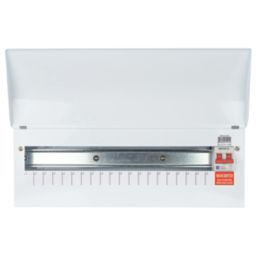 Lewden PRO 22-Module 19-Way Part-Populated Main Switch Consumer Unit ...