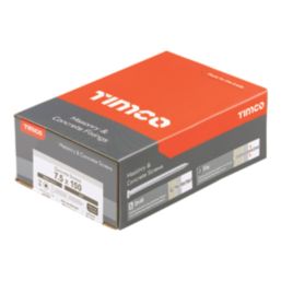 Timco TX Flat Self Tapping Concrete Screws 7.5mm x 150mm 100 Pack ...