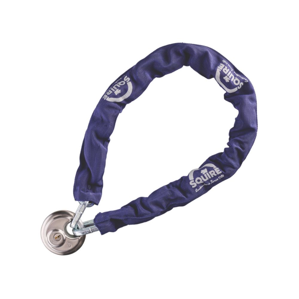 Squire Hardened Alloy Steel Padlock & Chain Set 915mm x 8mm - Screwfix