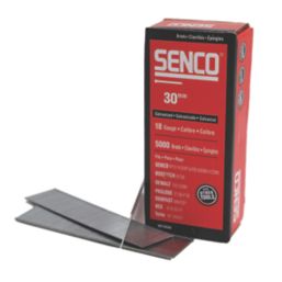 Senco Galvanised Brad Nails 18ga x 30mm 5000 Pack - Screwfix