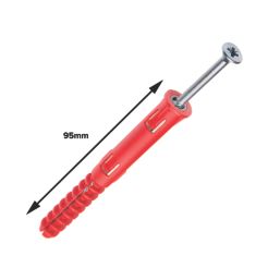 Corefix Connect Heavy Duty Dot & Dab Wall Fixings 10mm x 95mm 4 Pack ...