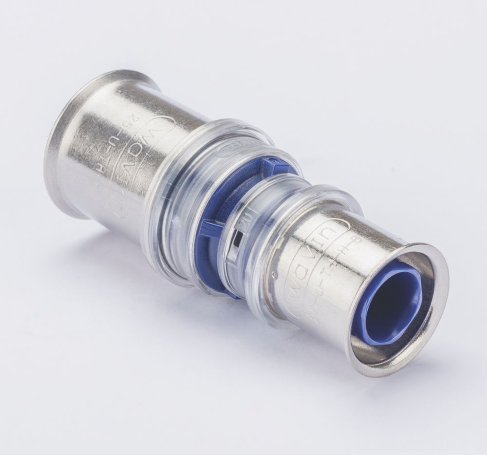 Wavin Tigris Multi-Layer Composite Press-Fit Reducing Coupler 25mm x ...