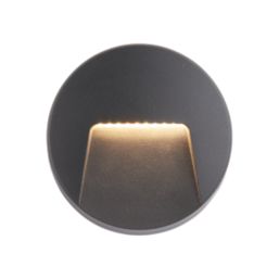 Saxby Severus CCT Outdoor LED Wall Light Black 3W 120lm - Screwfix