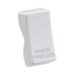 Knightsbridge 'FRIDGE FREEZER' Switch Cover White - Screwfix