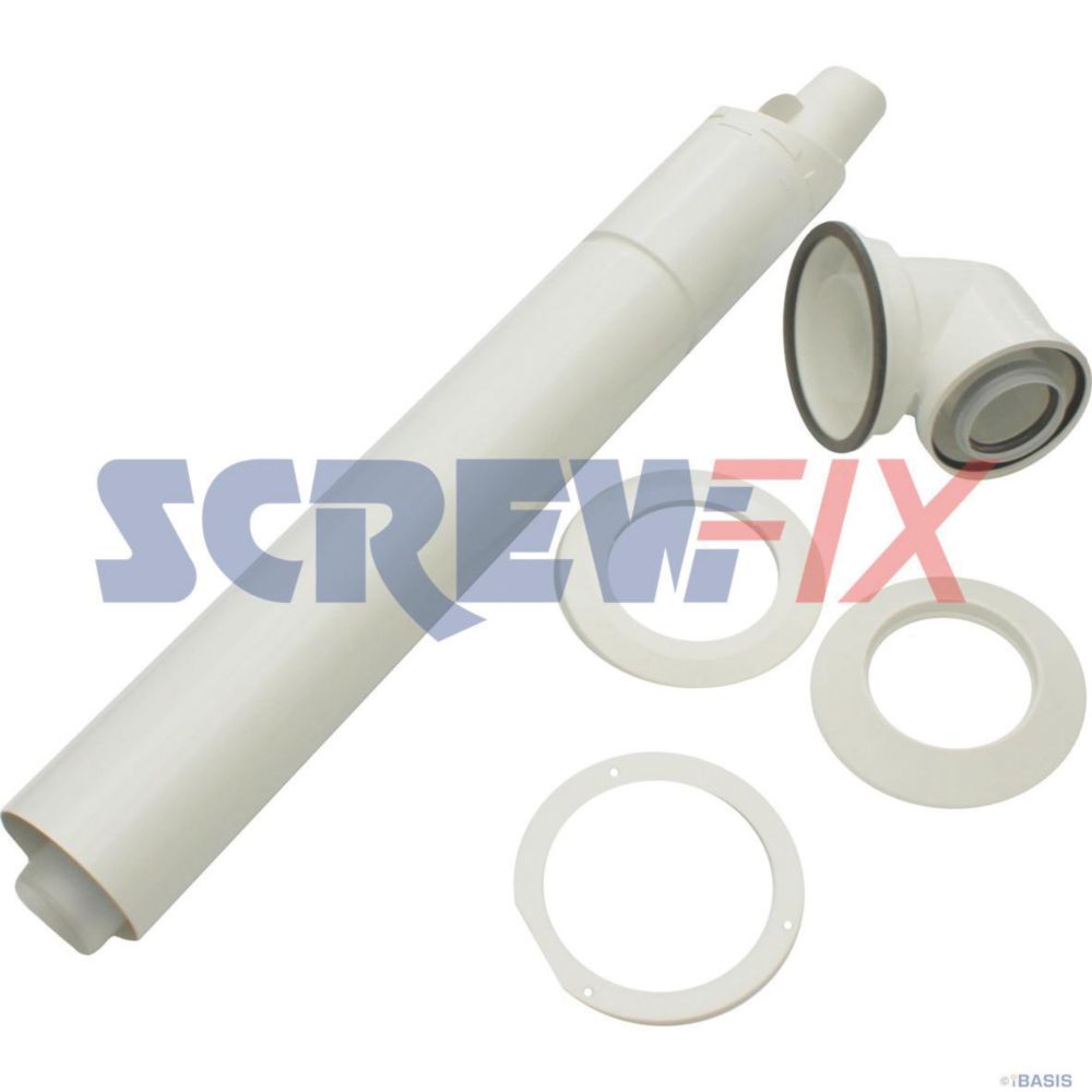 Worcester Bosch 8716119426 HORIZONTAL FLUE KIT 60/100 AZB904 - Screwfix