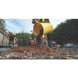 Red Gorilla Polyethylene Bucket Yellow 50Ltr - Screwfix