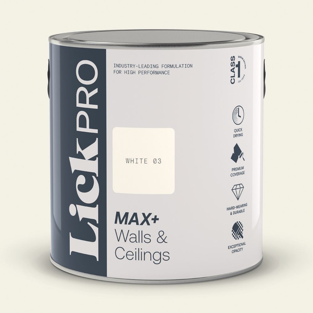 White 03 White Emulsion Paints | Interior Paints | Screwfix.com