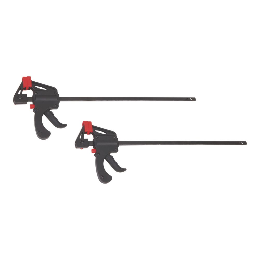 Forge Steel Bar Clamp 9.8" (250mm) 2 Pack - Screwfix