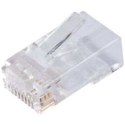 Ideal RJ45 8P/8C Feed-Thru Modular Plugs 100 Pack - Screwfix