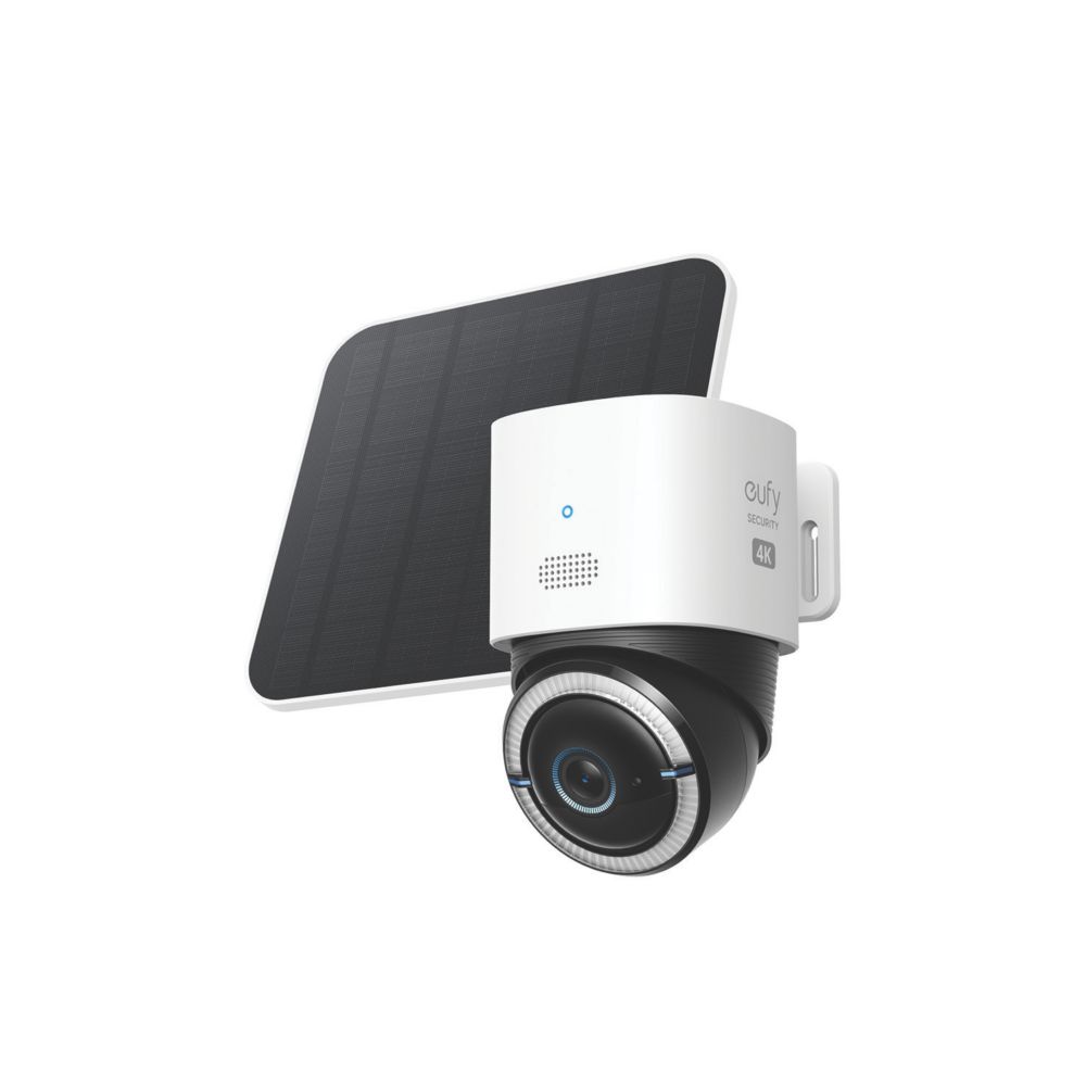 Eufy 4G LTE Cam S330 Rechargeable Battery-Operated White Wireless 4K ...