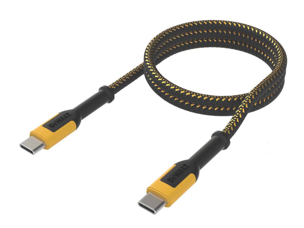 DEWALT USB-C to USB-C Charging Cable 1.8m - Screwfix